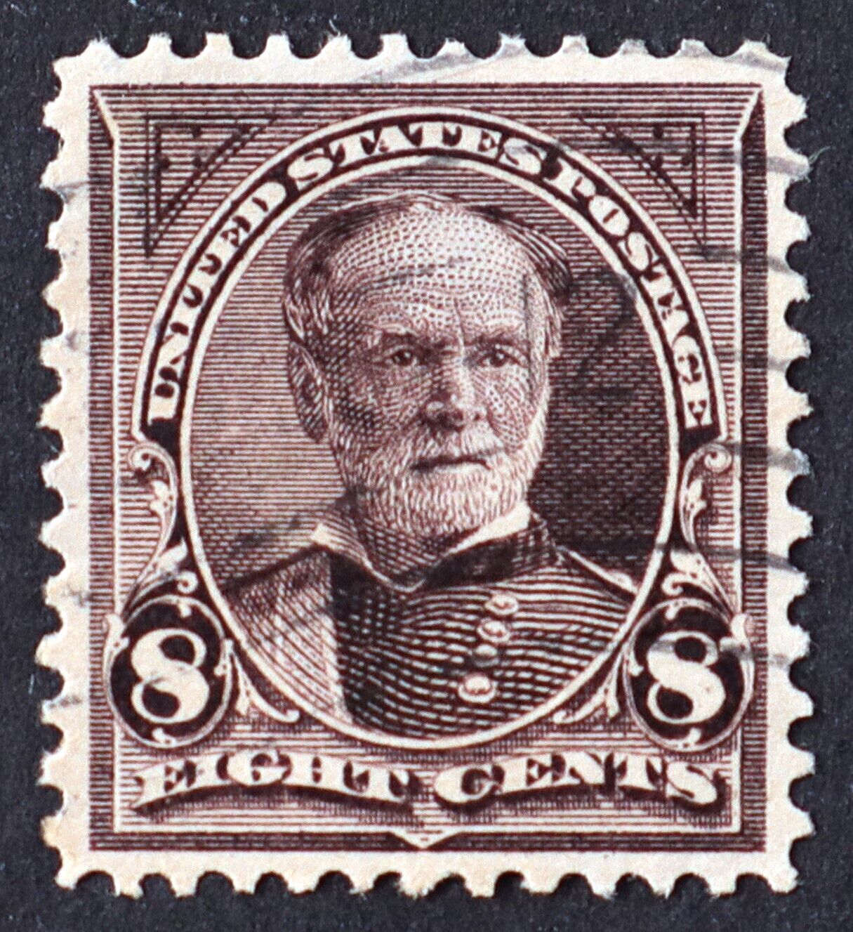 U.S. Used Stamp Scott #272 8c Sherman, Superb. Unobtrusive Cancel. A ...