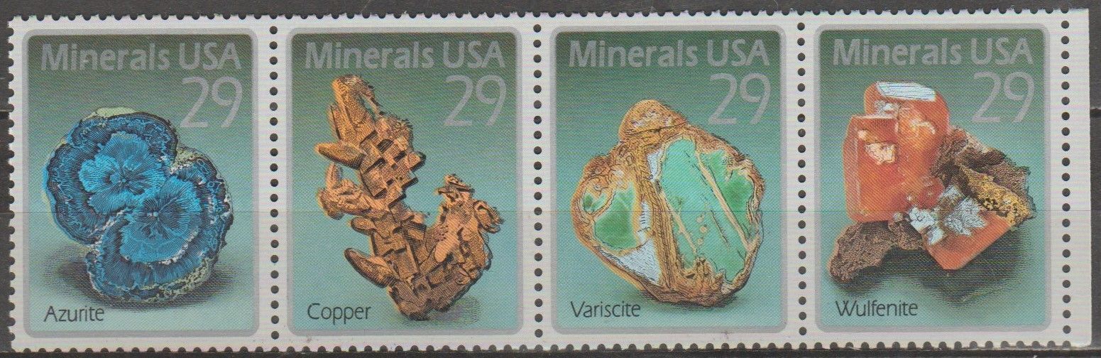 2700-03, Strip-4, " Minerals " MNH .29 cent | United States, General ...