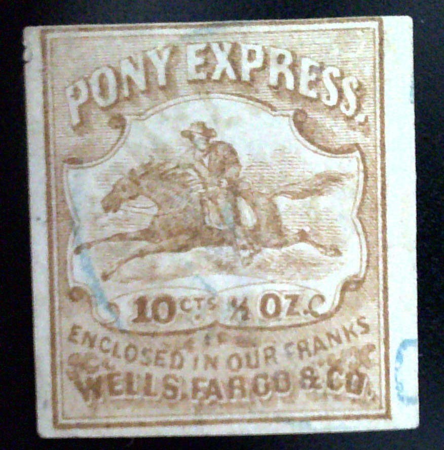 Scott #143L7 - 10c Brown - Wells, Fargo & Co. - Used - Thin - 1862-64 ...