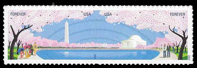 PCBstamps US #4651/4652a Pair 90c(2x45c)Cherry Blossom, MNH, (18 ...