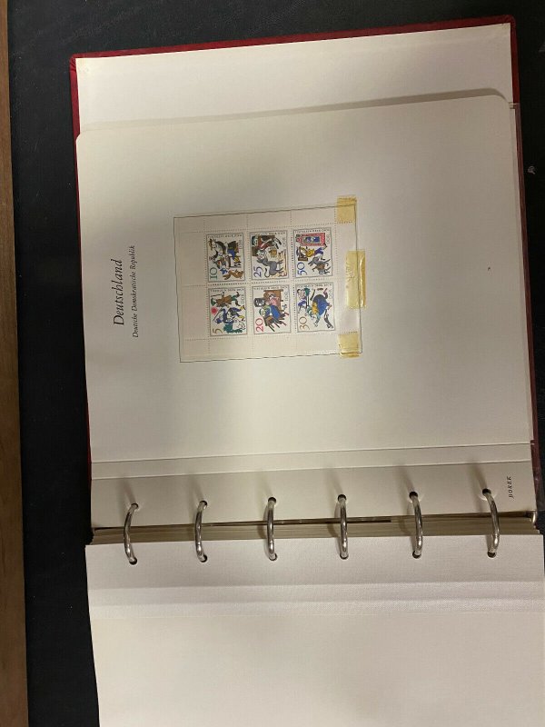 Germany DDR Borek Hingless Stamp Album, 1962-70, In 2 Binders, JFZ ...