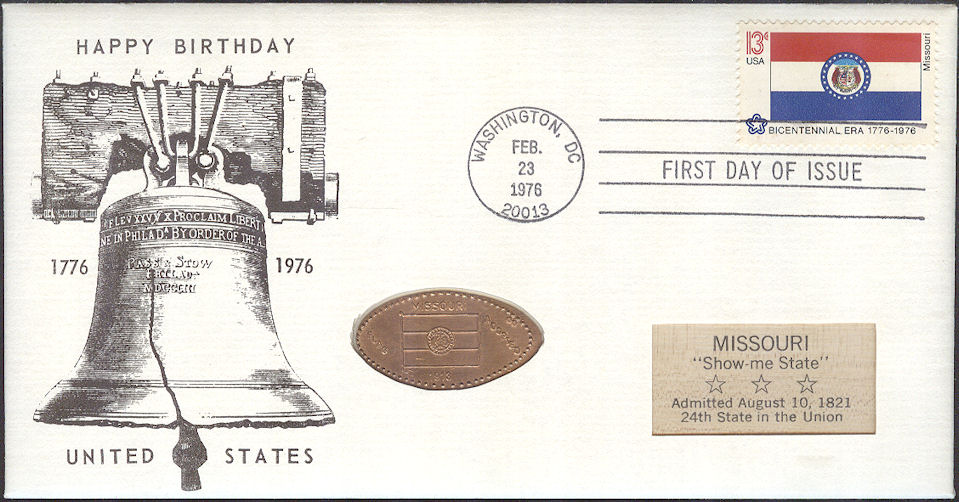 #1656 Missouri State Flag Jack's FDC | United States, General Issue ...