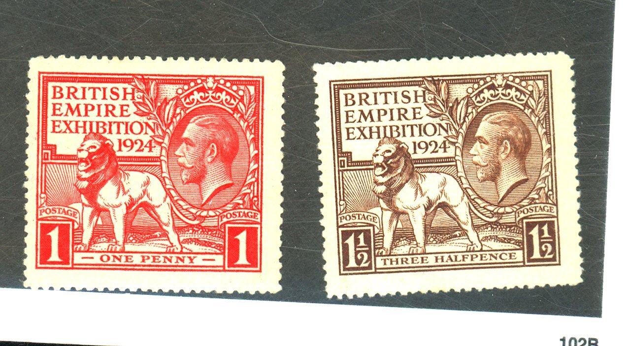 Great Britain #185-6 Mint FVF OG NH Cat $22 | Great Britain, General ...