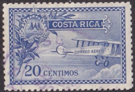 Costa Rica #C1 Used | Central & South America - Costa Rica, Air Mail ...