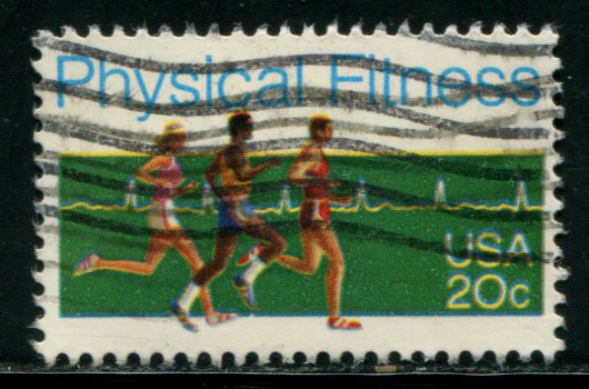 2043 US 20c Physical Fitness, used | United States, General Issue Stamp ...