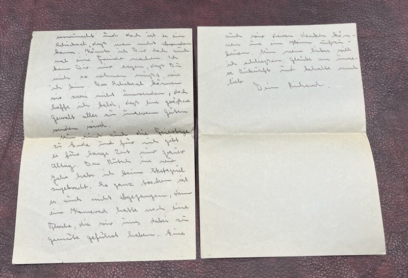 WW2 WWII Nazi Germany Reich 1945 war time soldier Military Feldpost ...