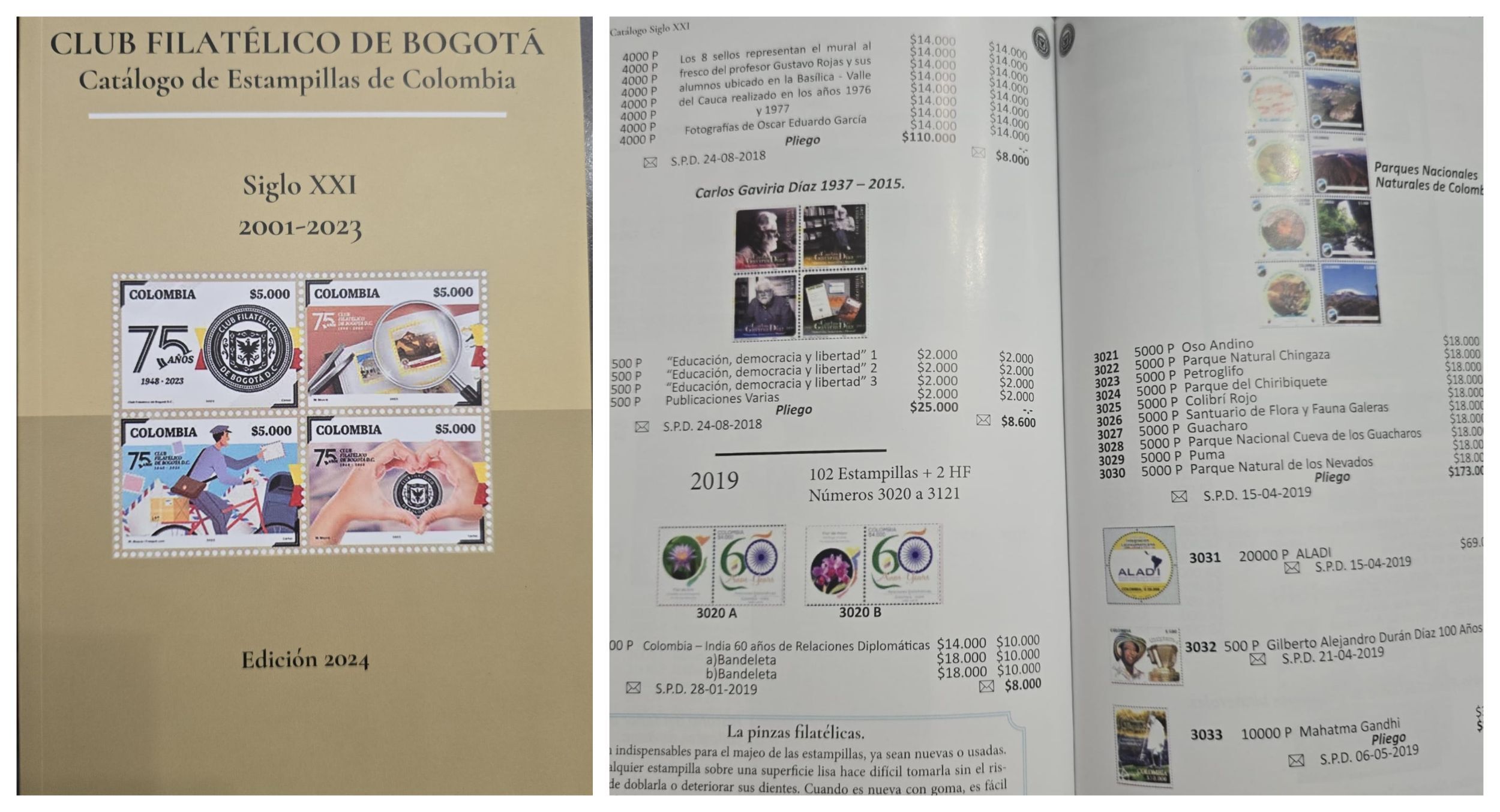 O) 2024 Colombia, Catalogo DE Estampillas DE Colombia 2001-2023, Club ...
