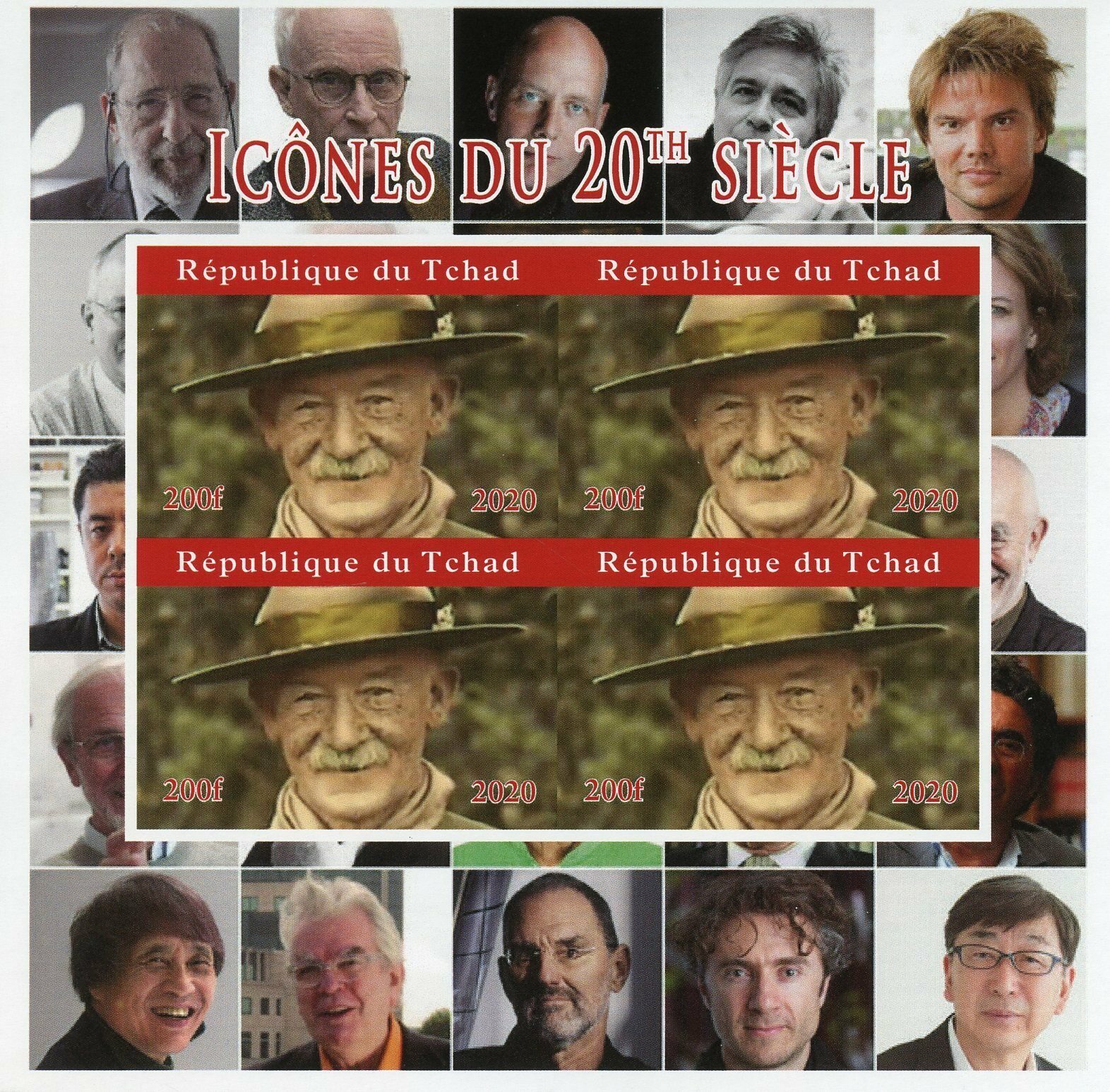 Chad Scouting Stamps 2020 MNH Lord Baden-Powell Scouts Famous People 4v ...