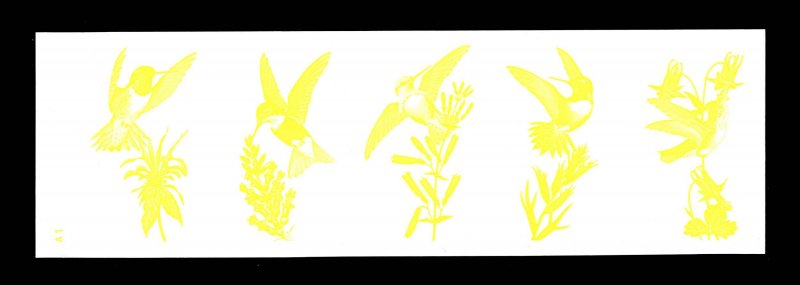 US Stamps # 2646apb Booklet Pane Proof Yellow Only Mint OG NH CAT. $450 ...