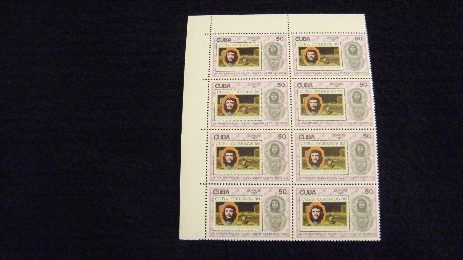 Cuba-(-1987-)-Sc.# 2965-Che Guevara-Block of 8 Stamps=Mnh | Caribbean ...