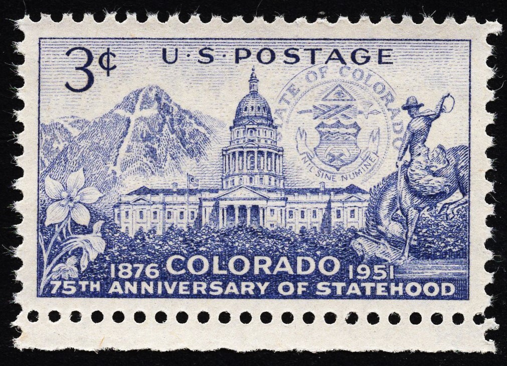 US 1001 MNH VF 3 Cent Colorado Statehood | United States, General Issue ...