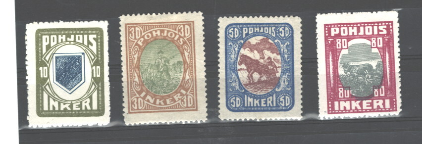 Russia 1920 "Ponjois Inkeri" Territory #1-4 NO GUM | Europe - Russia ...
