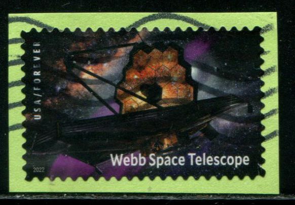 5720 US (60c) James Webb Space Telescope SA, used on paper | United ...
