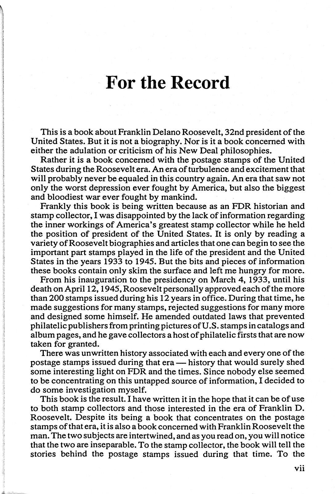 Franklin D. Roosevelt and the Stamps of the United States 1933-45 by ...