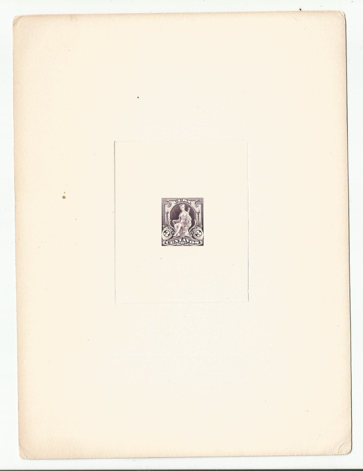 O) 1899 Cuba, Proof, Cuba SCT 229 3c Purple, Issues of the Republic ...