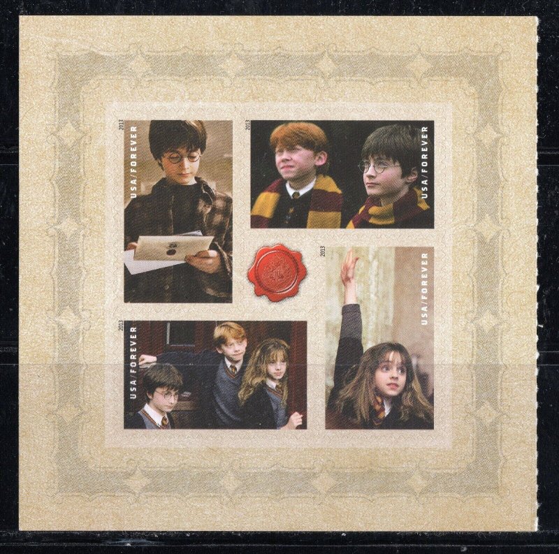 4825 - 4828 * HARRY POTTER * US Postage Stamp SET OF 4 MNH | United ...
