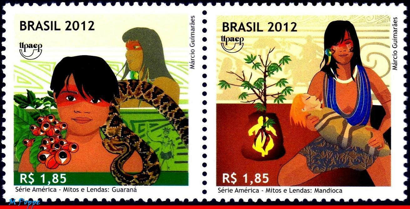 3224 2 Brazil 2012 Myths & Legends: Guarana & Cassava, Indians, Upaep ...