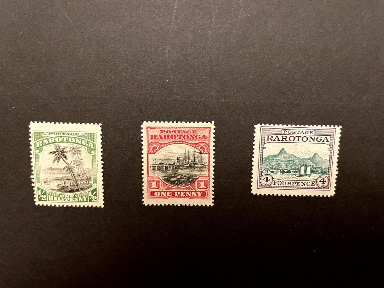 Cook Islands: 1924, Reissued definitive on NZ Watermarked Paper, Part ...