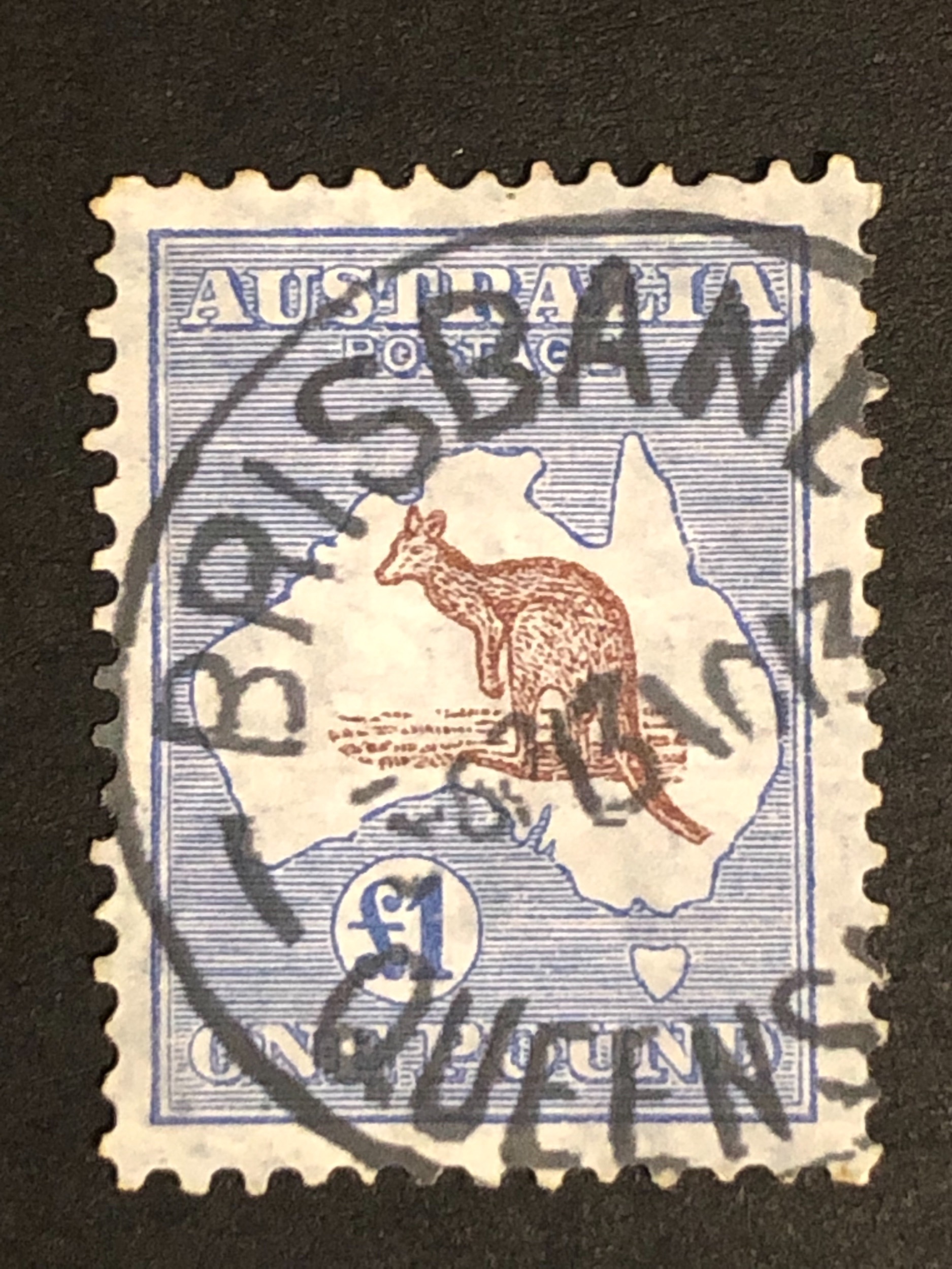 Australia stamps £1, 1913, sg#15 first watermark | Australia & Oceania ...