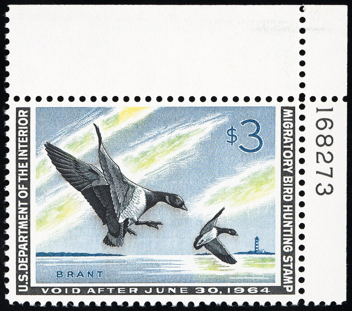 US Stamps # RW30 MNH Superb Duck Plate # Single Scott Value $100.00 ...