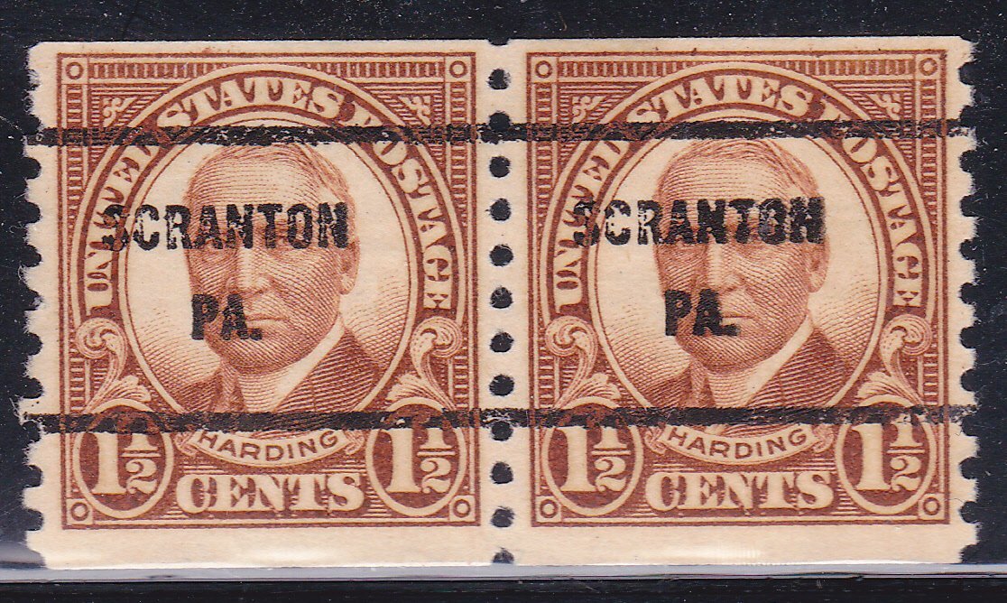 Precancel - Scranton, PA PSS 686-61 Coil Pair - No Gum | United States ...