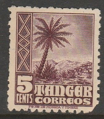 Spanish Morocco-Tanger, L14, Palm Tree, Single Unused, NG. VF. (865 ...