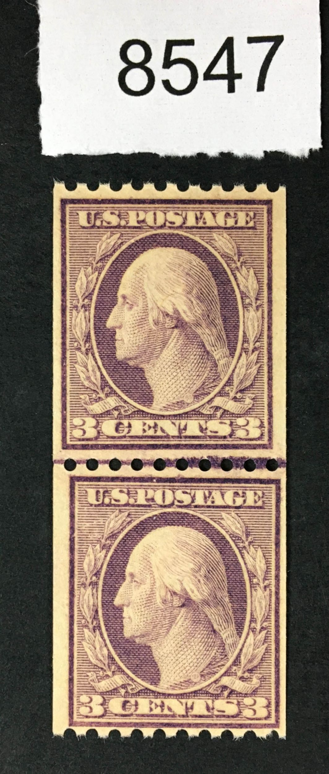 US Stamps # 489 Coil Line Pair Mint OG NH LOT #8547 | United States ...