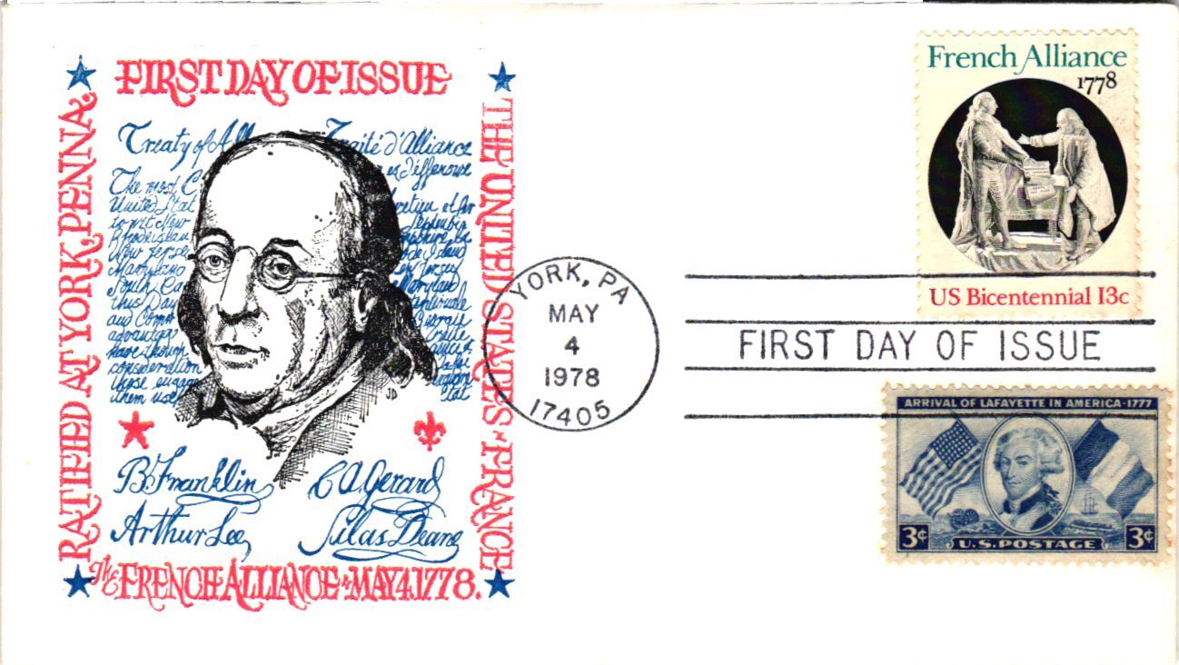 #1753 Treaty of Paris Combo – Jack Davis cachet | United States ...