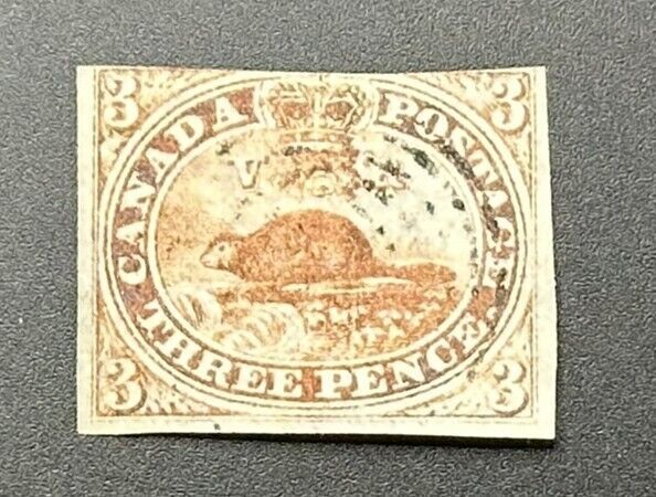 1851 Canada Postage Stamp (Scott #1) Used w/PF Cert CV $1200 | Canada ...