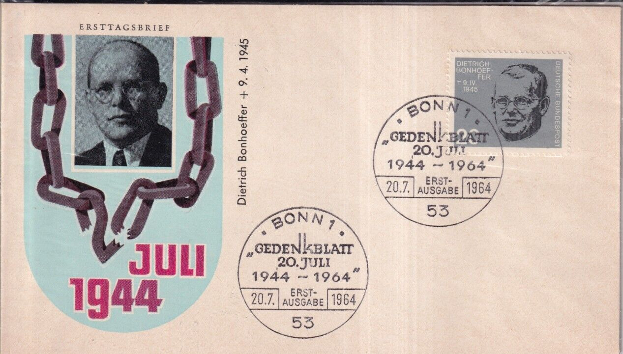 SA41i Germany 1964 20th Anniv of Assassination attempt on Hitler FDC ...