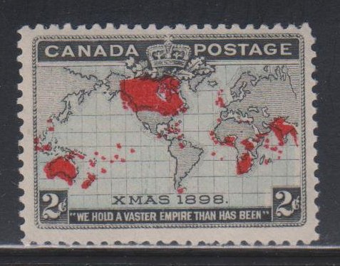 Canada, 2c Map (SC# 85) MNH, CREASED | Canada, General Issue Stamp ...