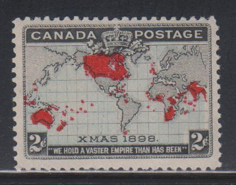 Canada, 2c Map (SC# 85) MNH, CREASED | Canada, General Issue Stamp ...