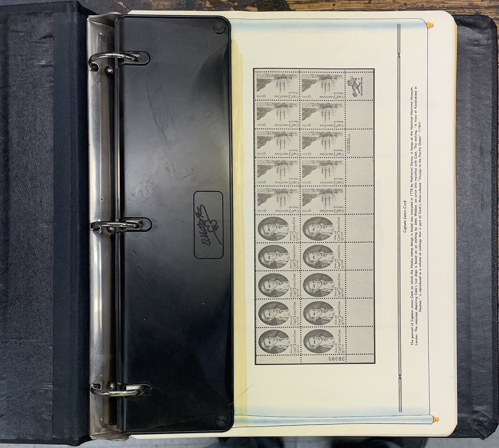 Used White Ace United States Stamp Binder with 1978-83 Plate Block ...