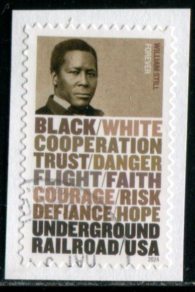 5836 US (68c) Underground Railroad - William Still SA, used on paper ...