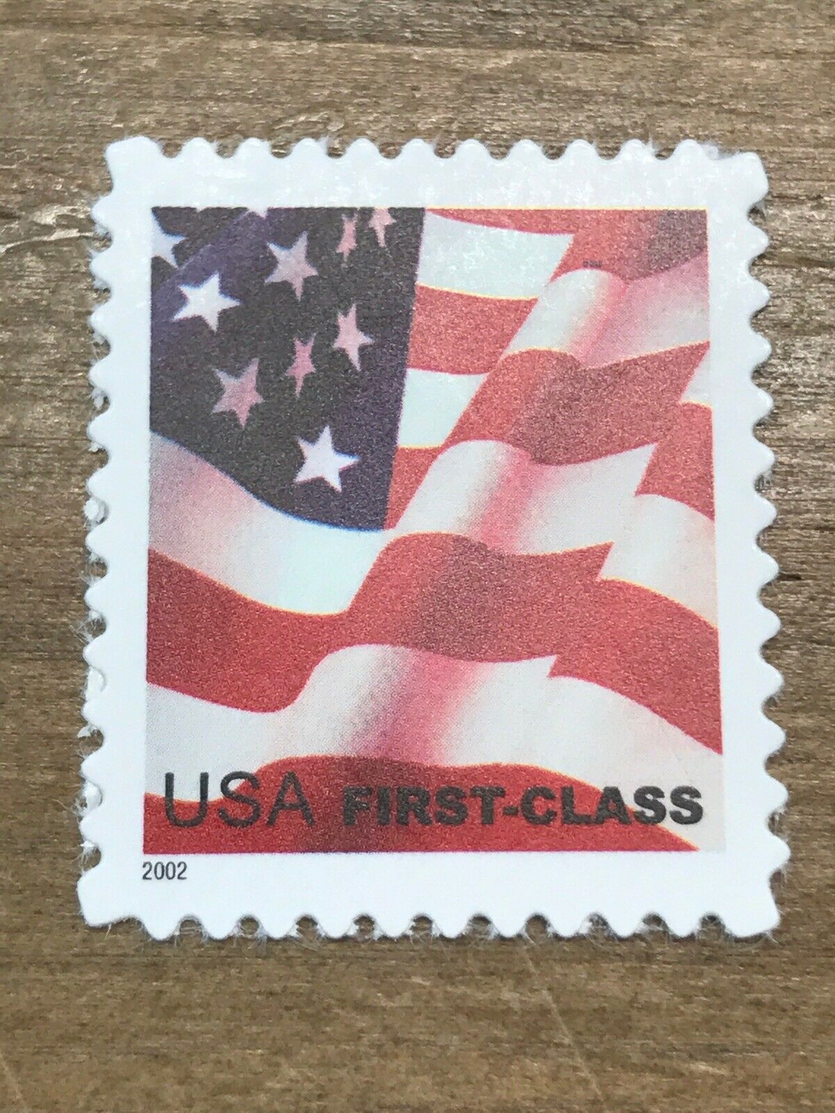 Scott #3630 US Flag 37c (Self Adhesive Single - USA Microprint ) 2002 ...