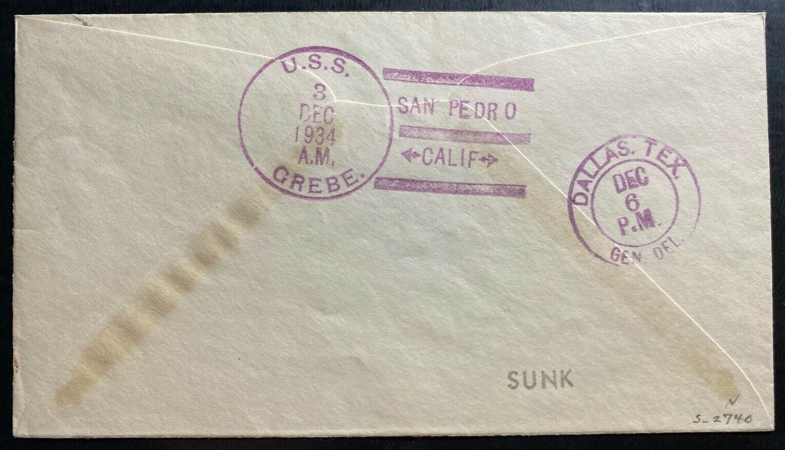 1934 USS Grebe USS Macon ZRS5 Airship zeppelin Sighted Over Fleet cover ...