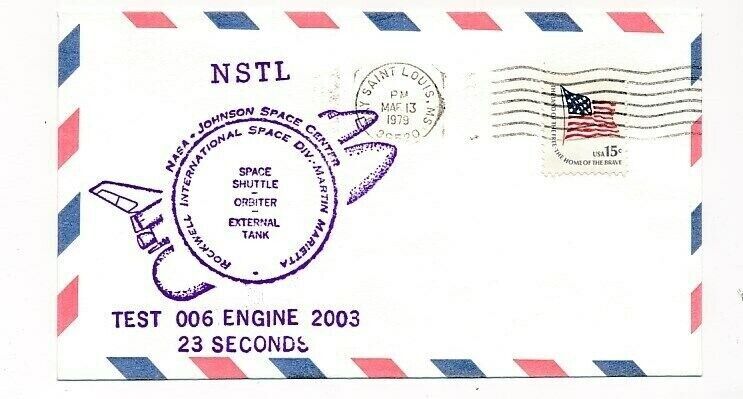 D85074 Test 006 NSTL Space Shuttle Orbiter External Tank Space Cover ...