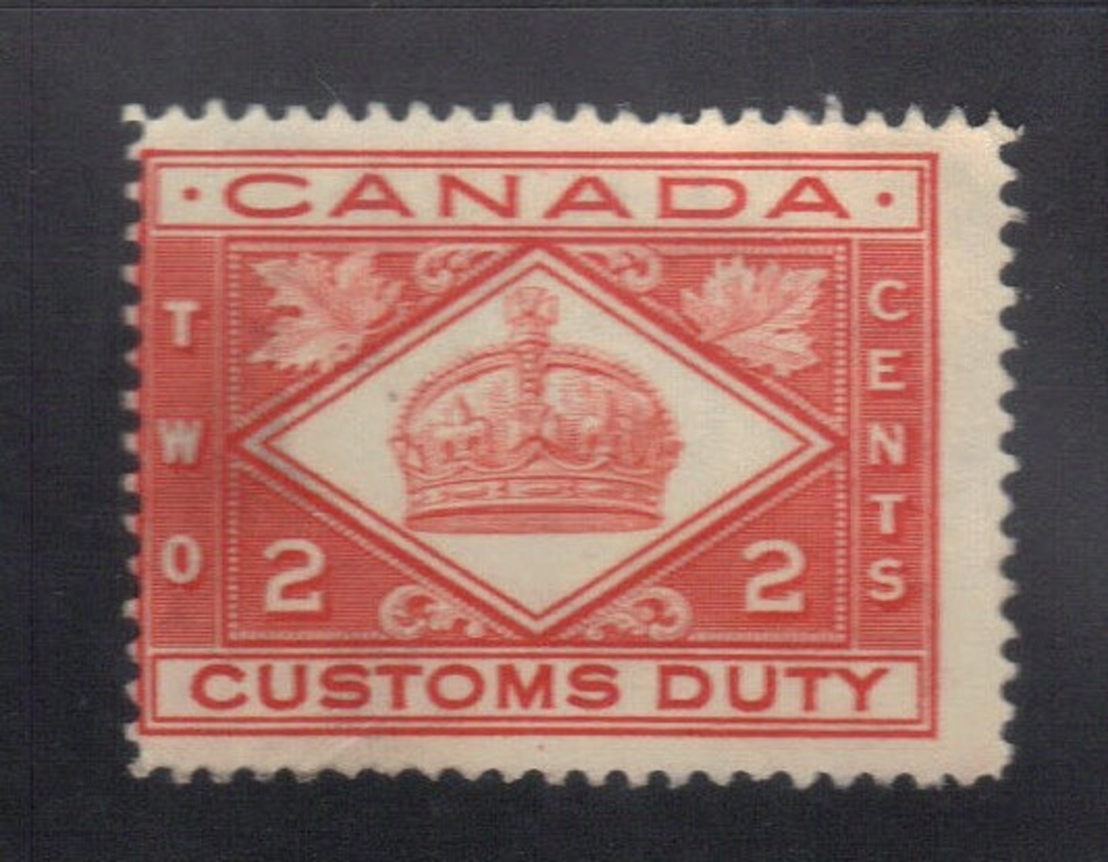 Canada Customs Duty Stanp Scott # Fcd2 Used 2c 1912 | Canada, General ...