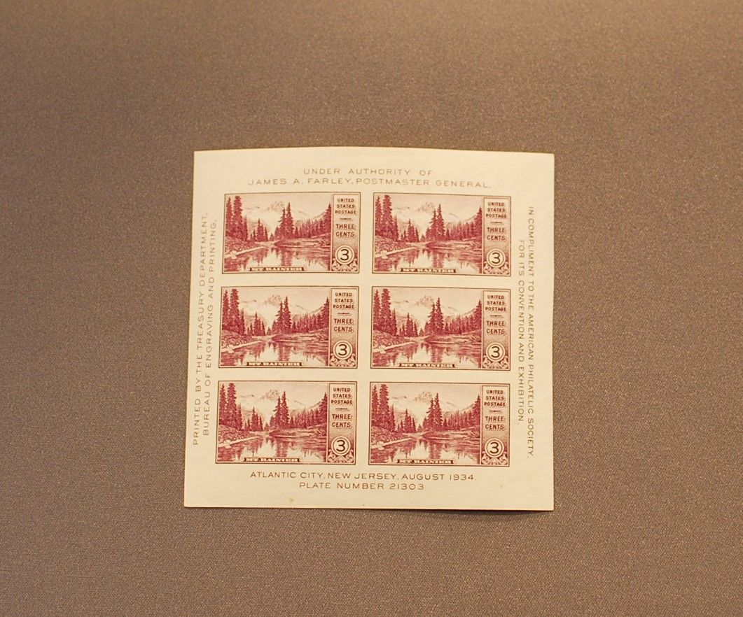 750, Mt. Rainier, Mint, Stain Spots on back, CV $59.00 | United States ...