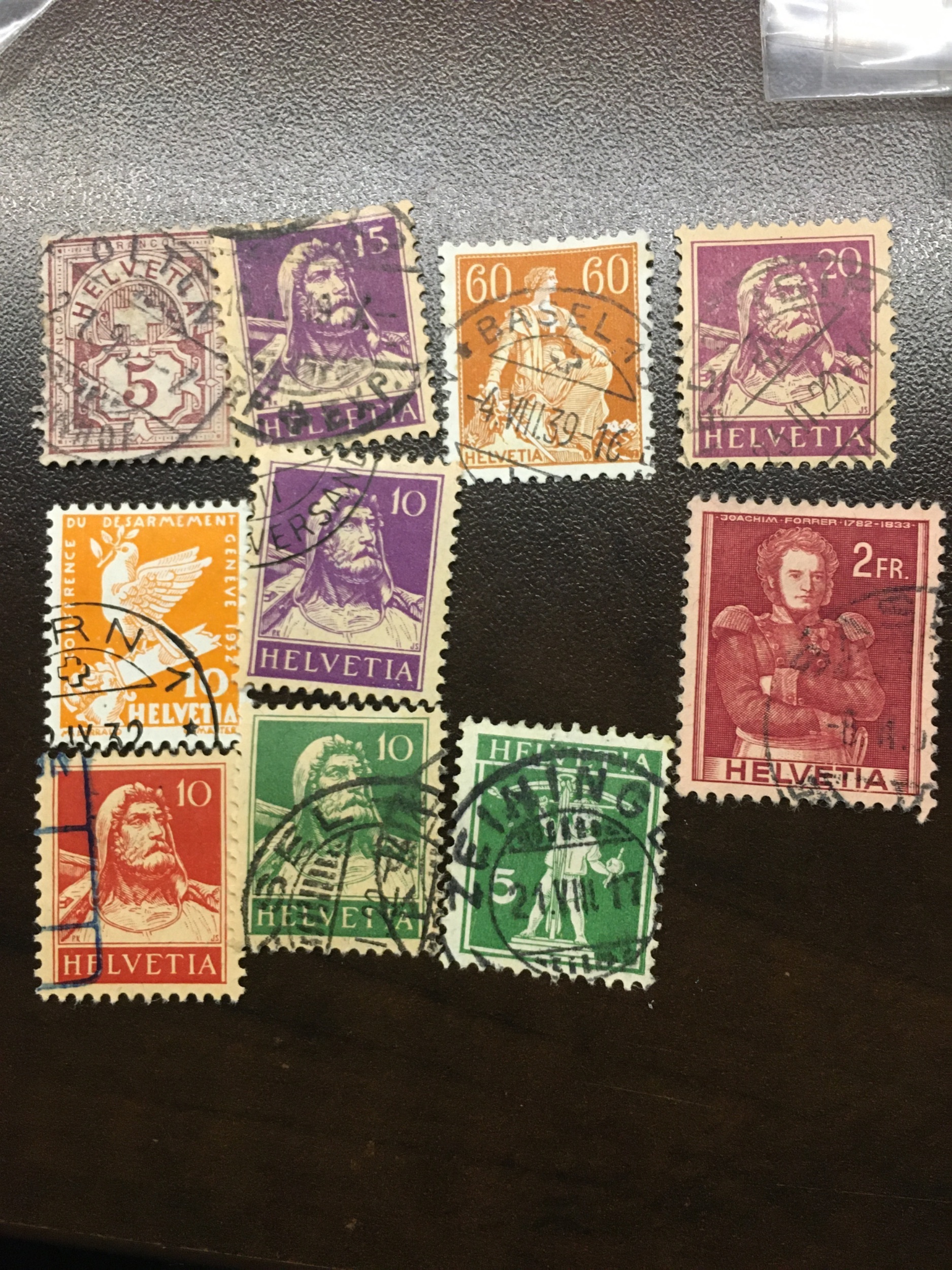 Helvetia 1881-1937 Stamp set 10 stamps used Unhinged | Europe ...