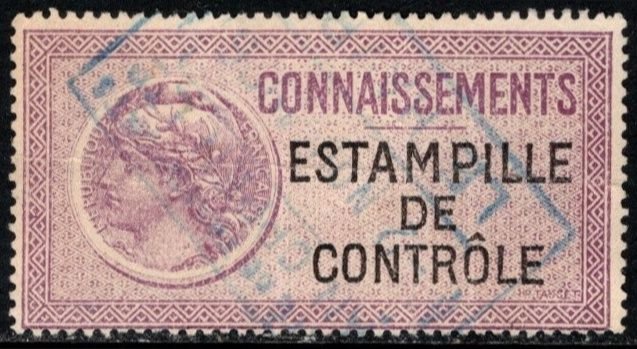 Vintage France Revenue Bill of Lading Control Stamp Used | Specialty ...