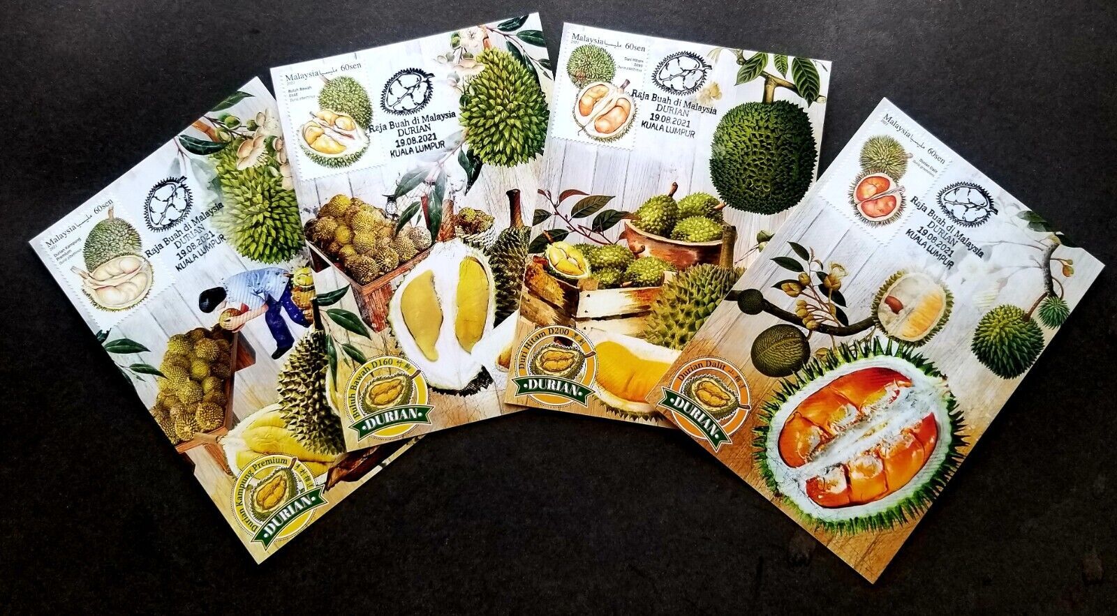 Malaysia King Of Fruits Durian 2021 Food Plant (maxicard) | Asia ...