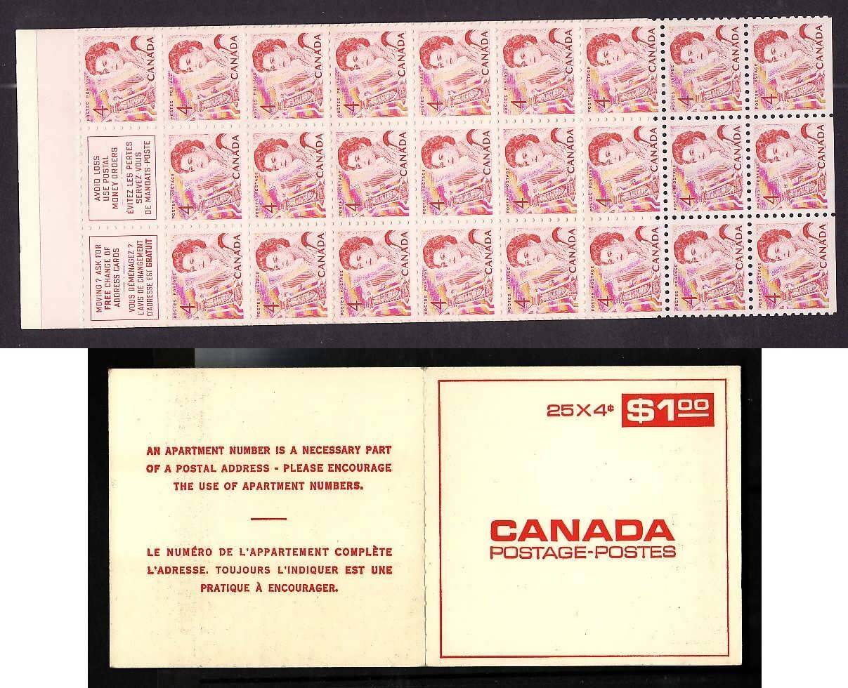 Canada-Sc#BK57- id6-unused NH booklet-pane of 25 4c Centennials-1968 ...