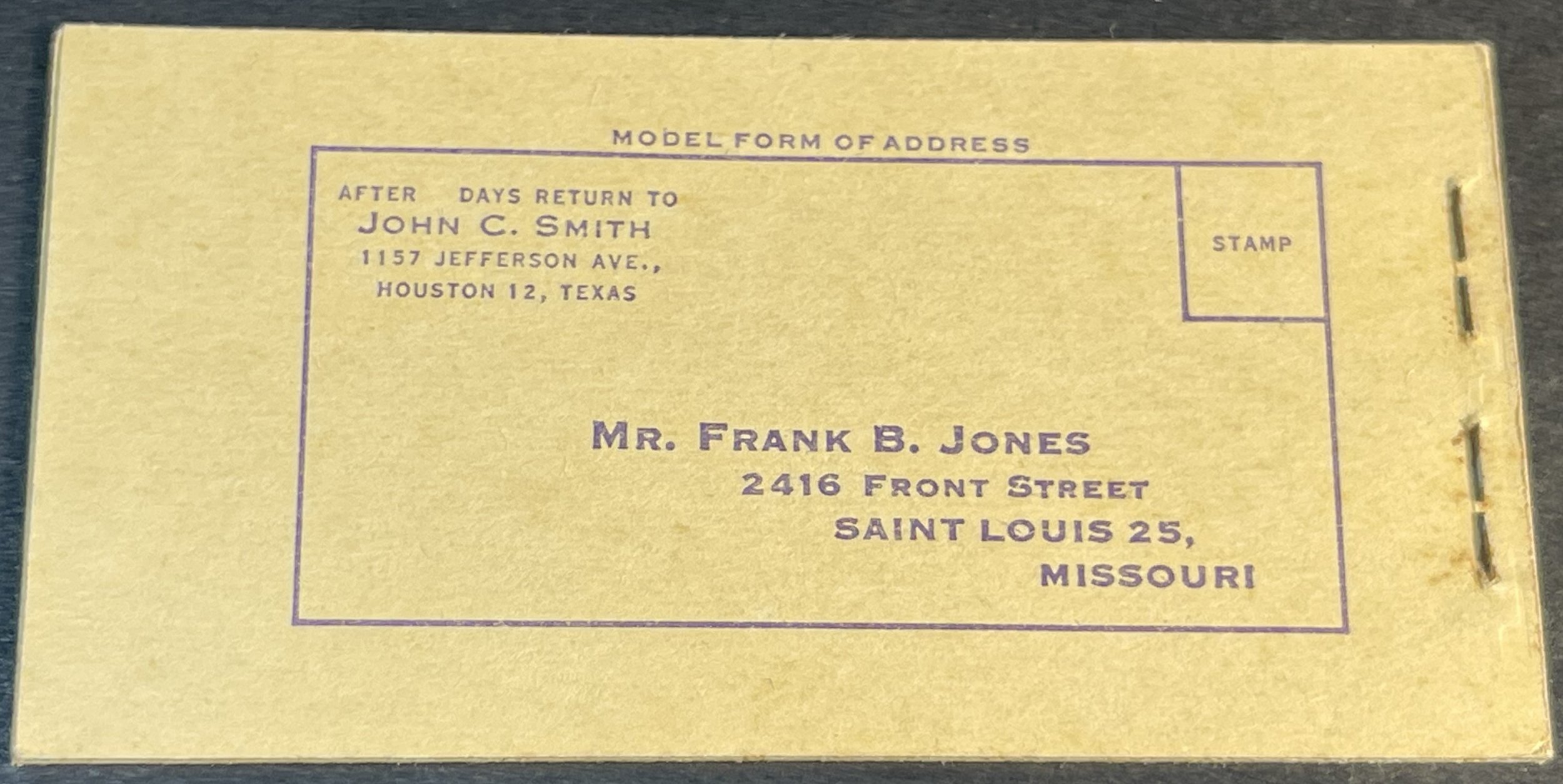 U.S.# Bk104-Mint/Never Hinged--Complete Booklet/Unexploded--1954 ...