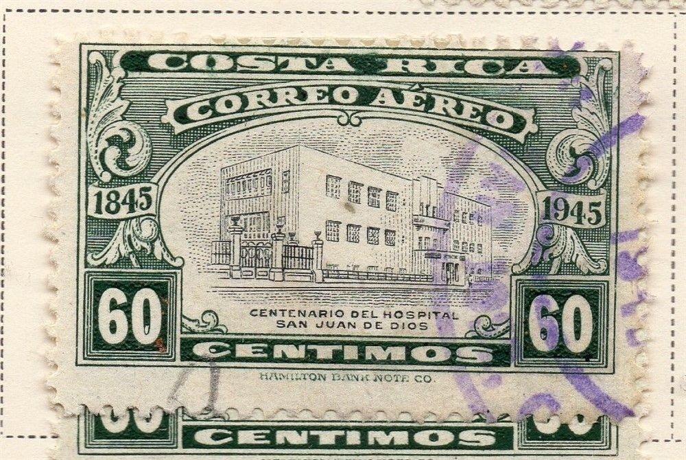 Costa Rica 1946-47 Early Issue Fine Used 60c. 168283 | Central & South ...