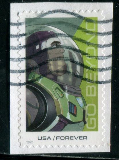 5709 US (60c) Buzz Lightyear - head in profile SA, used on paper ...