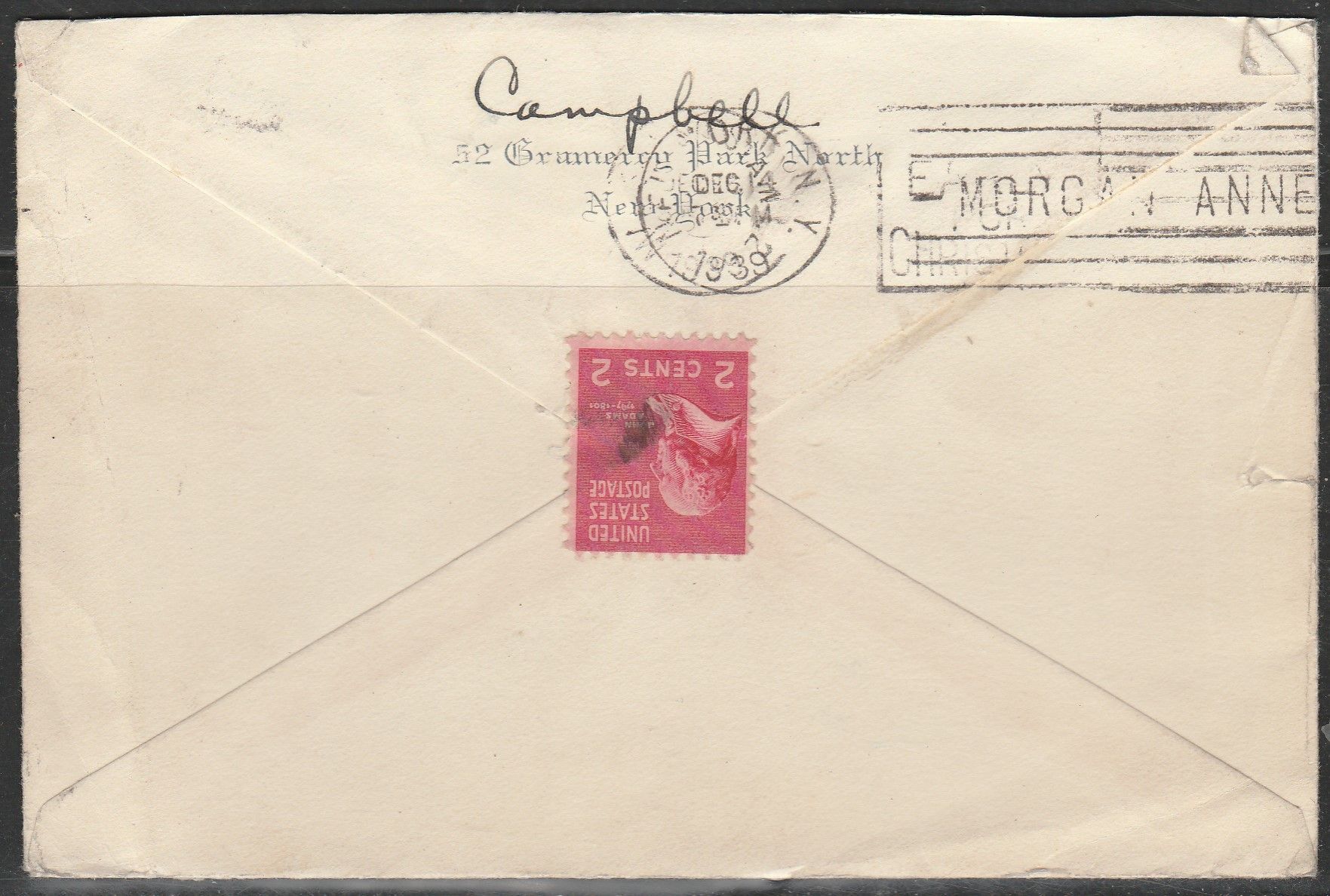 U.S. C24, 30¢ TWO Stamps on Cover With Clipper and Postage DUE Handst ...