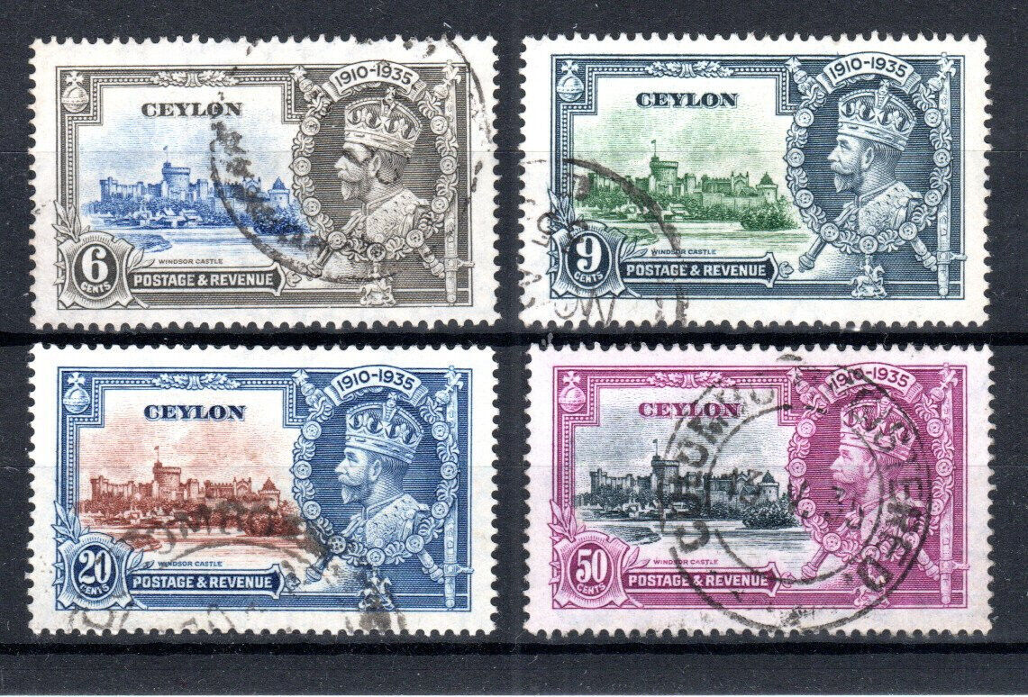 Ceylon 1935 Silver Jubilee Set Sg 379-82 Fu Cds- | Asia - Sri Lanka ...