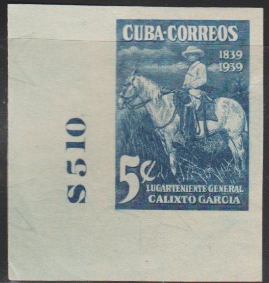 1939 Cuba Stamps Sc 360 Lieutenant General Calixto Garcia Imperf. NEW ...