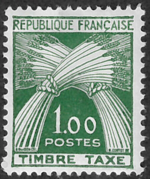 France #J97 Mint Hinged 10% of SCV $40 **FREE Domestic SHIPPING ...